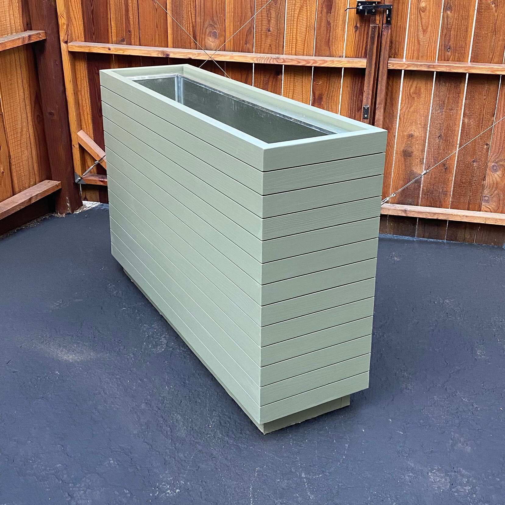 Tall Modern Privacy Planter, Custom Planter Boxes,seven Colors, Solid ...