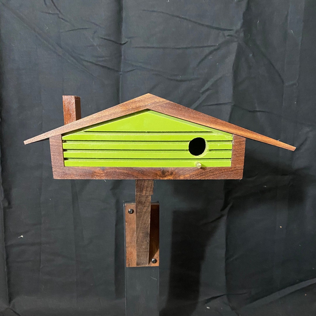 Hummingbird House, Mid Century Ranch Birdhouse, Modernest Gift, Hand ...