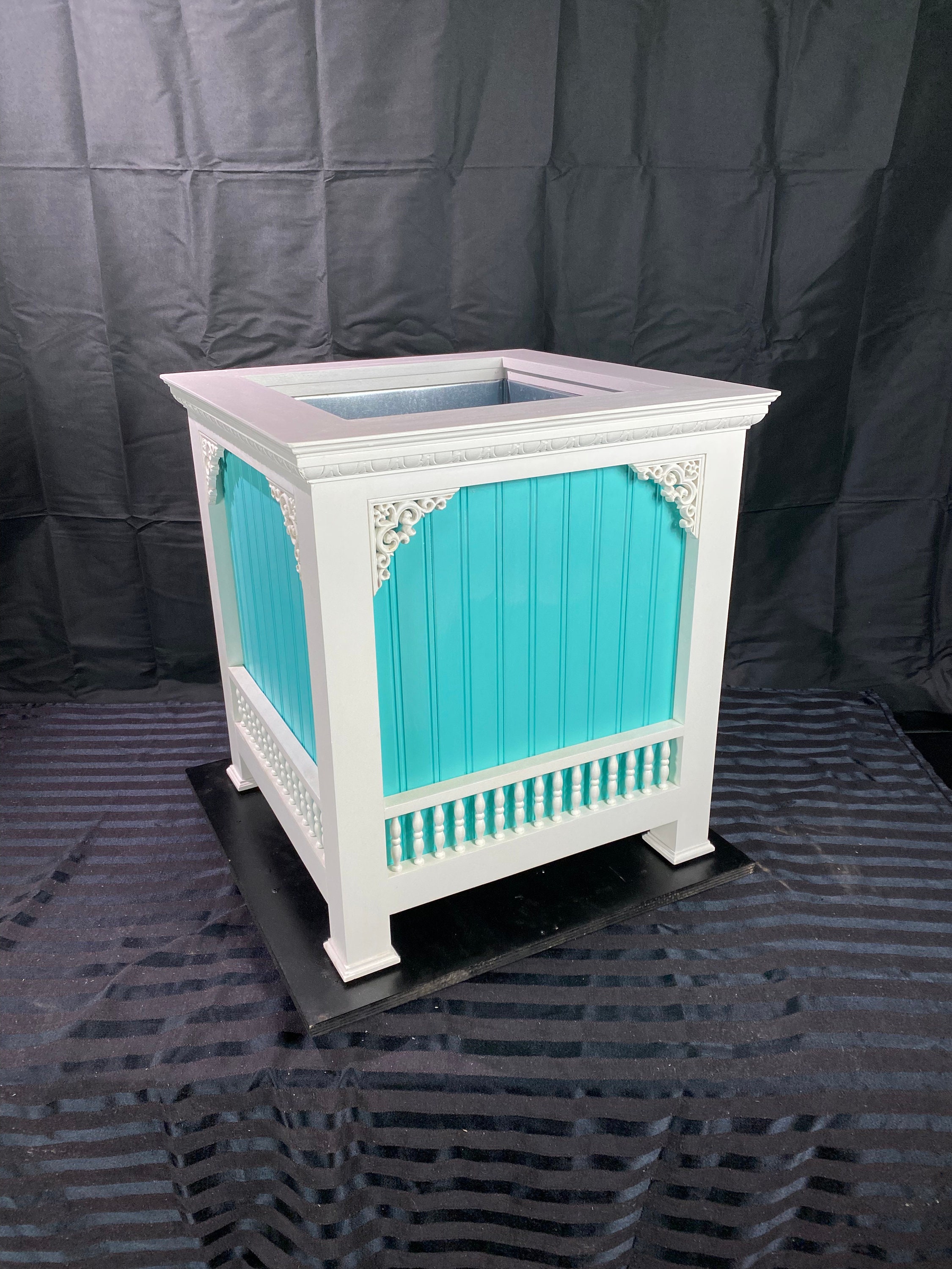 Victorian Style Planter. Custom Planter Boxes, Metal Planter Box ...