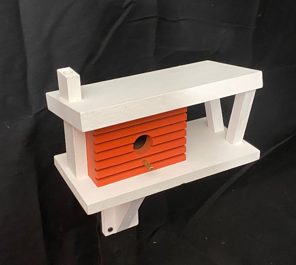 Hummingbird House, Mid Century Modern Birdhouse, Modernest Gift, Hand ...