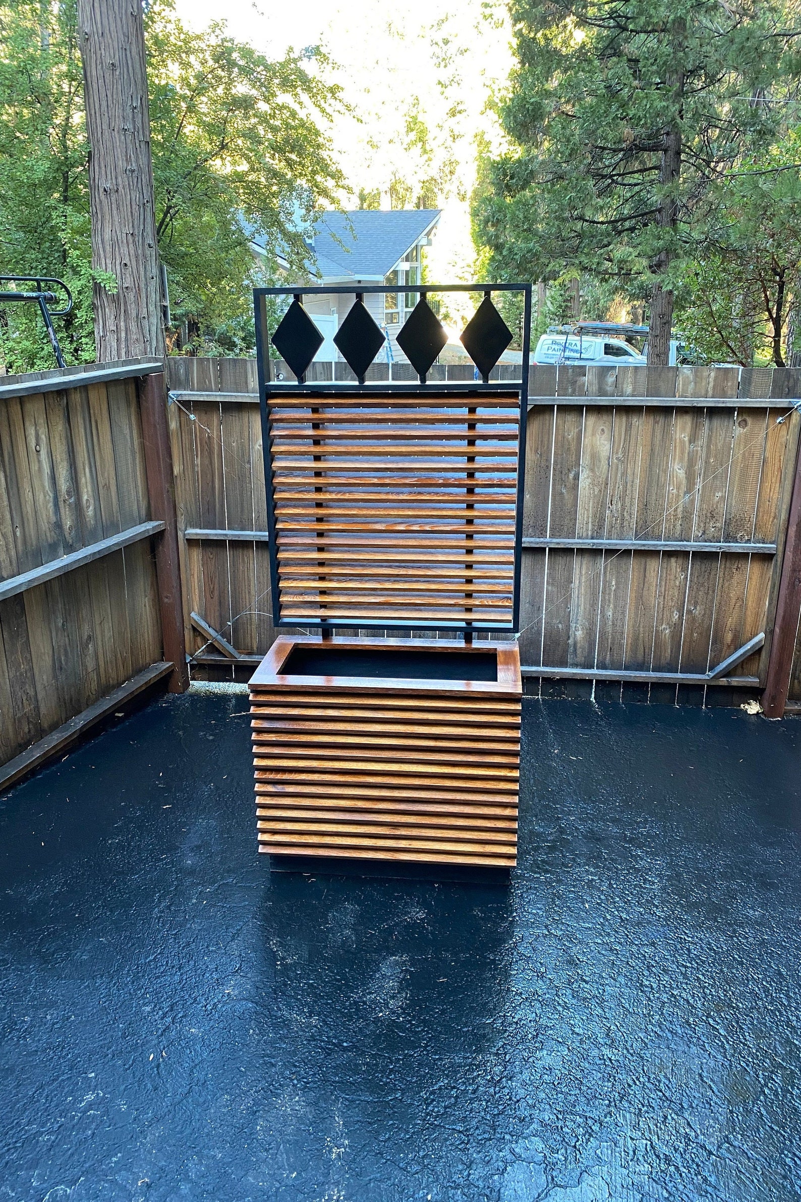 Custom Privacy Screens Made to Order. Mid Century Modern Planter, Ipe ...