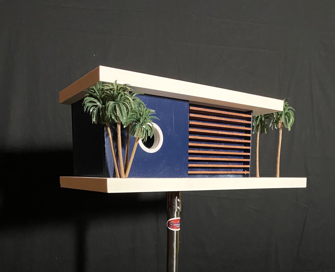 Mid Century Modern Birdhouse. Modern Monterey Peninsula Collection ...