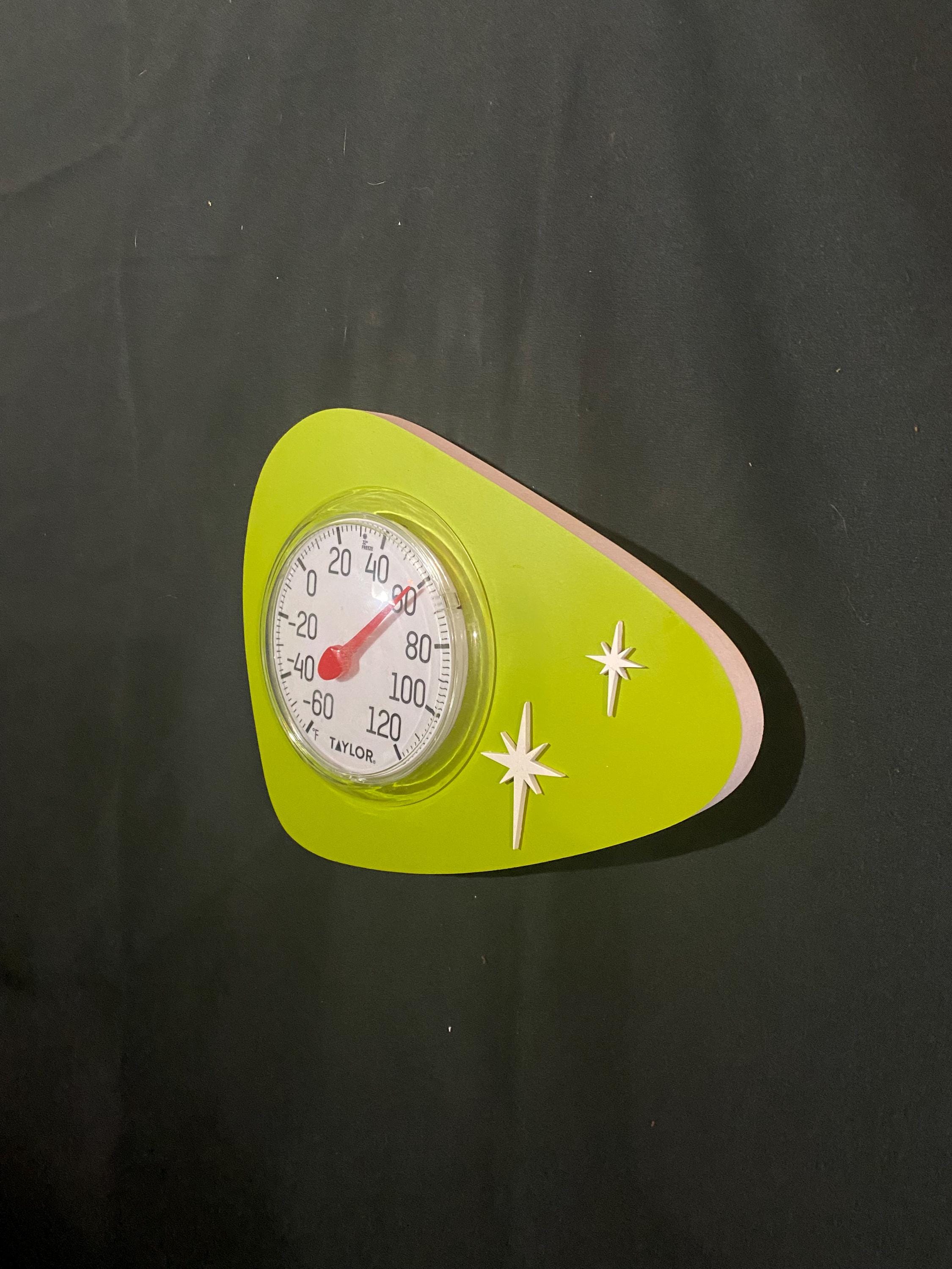 Mid Century Atomic Thermometer, Water Proof, Outdoors or Indoors ...