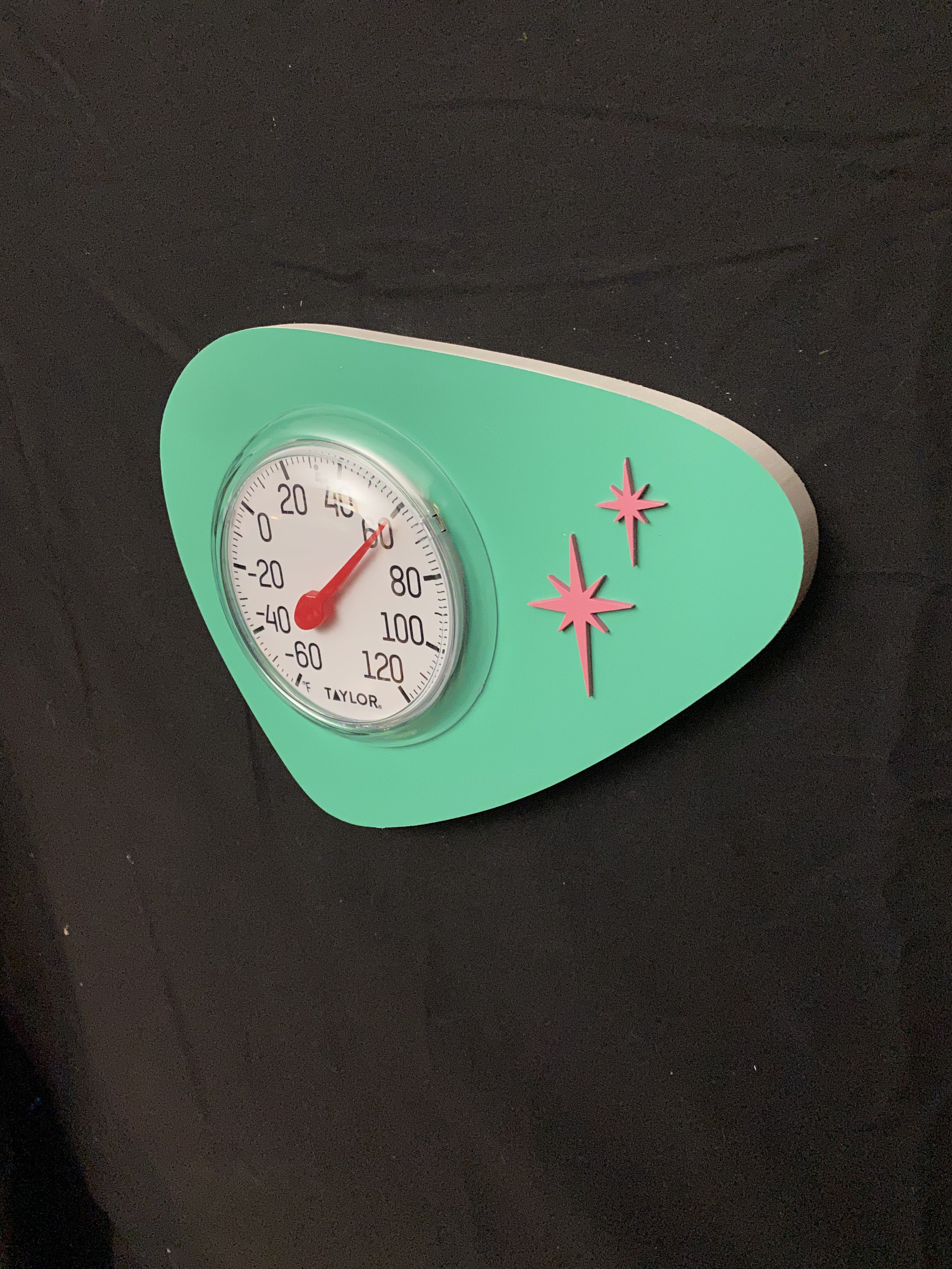 Mid Century Atomic Thermometer, Water Proof, Outdoors or Indoors ...