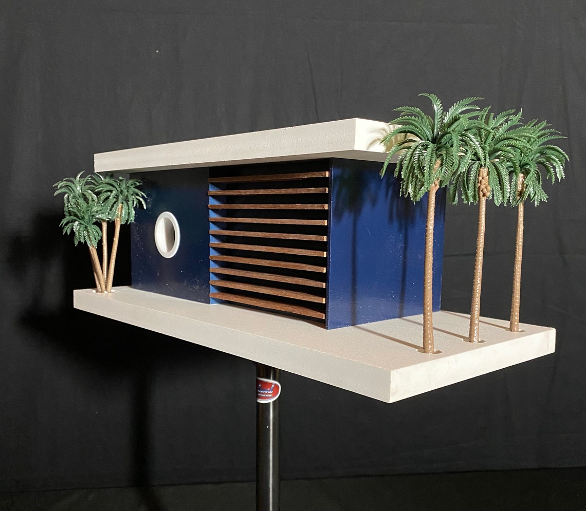 Mid Century Modern Birdhouse. Modern Monterey Peninsula Collection ...
