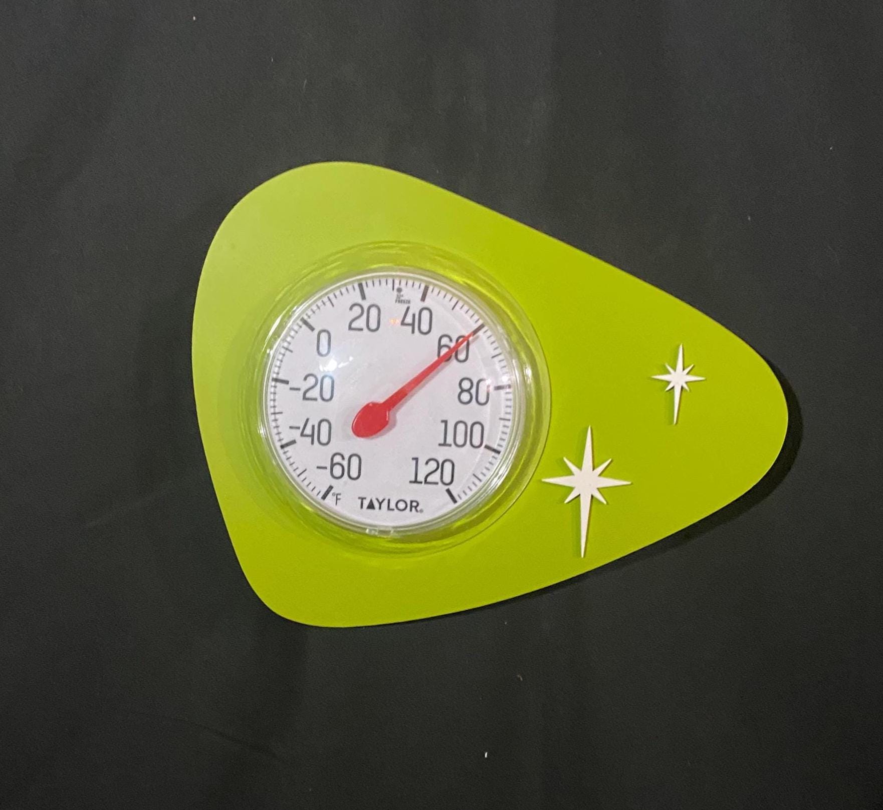 Mid Century Atomic Thermometer, Water Proof, Outdoors or Indoors ...