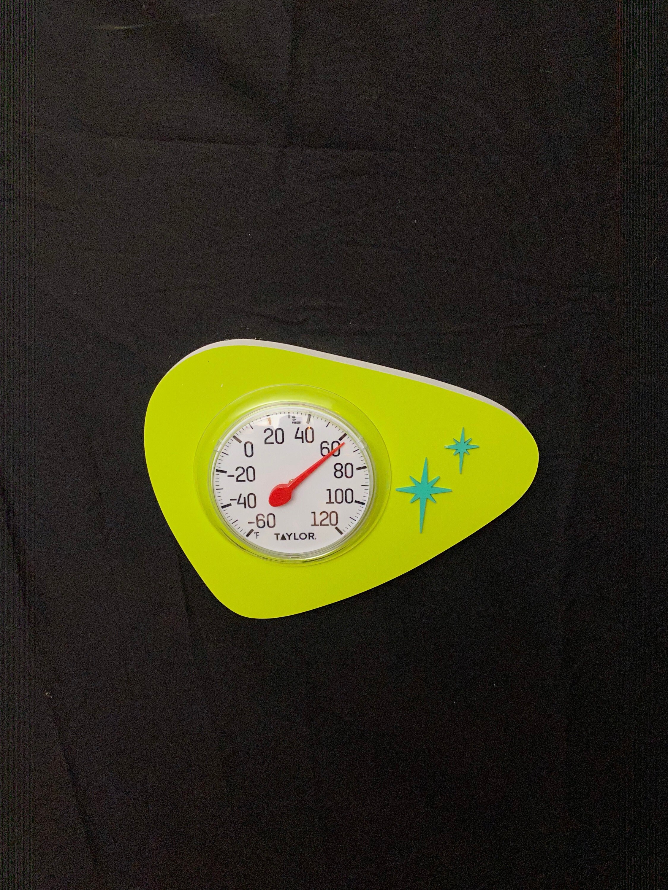 Mid Century Atomic Thermometer, Water Proof, Outdoors or Indoors ...