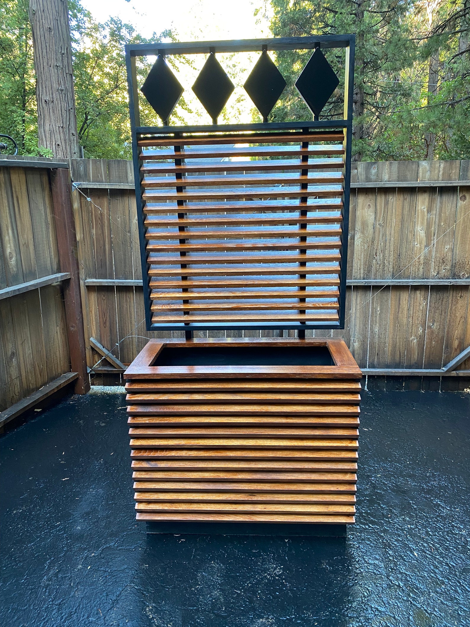 Custom Privacy Screens Made to Order. Mid Century Modern Planter, Ipe ...