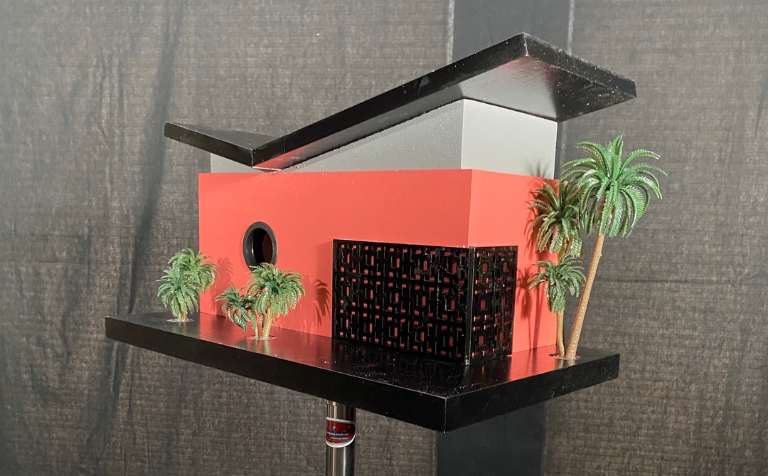Mid Century Modern Birdhouse. Modern Monterey Peninsula Collection ...