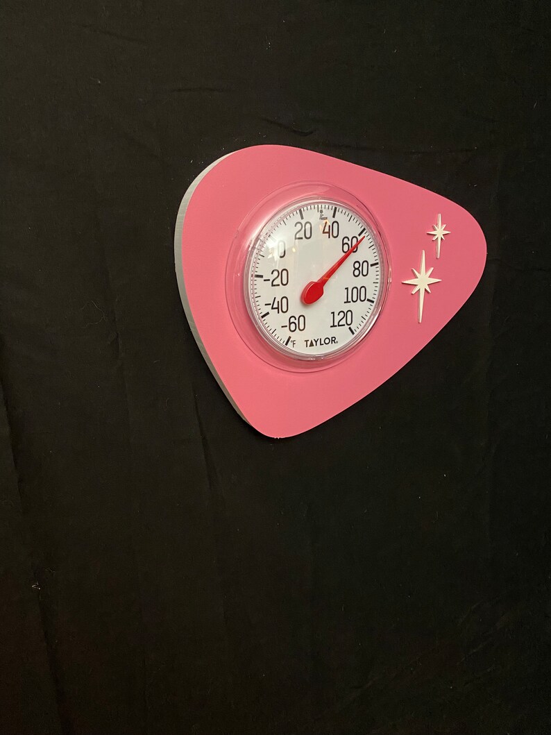 Mid Century Atomic Thermometer, Water Proof, Outdoors or Indoors ...