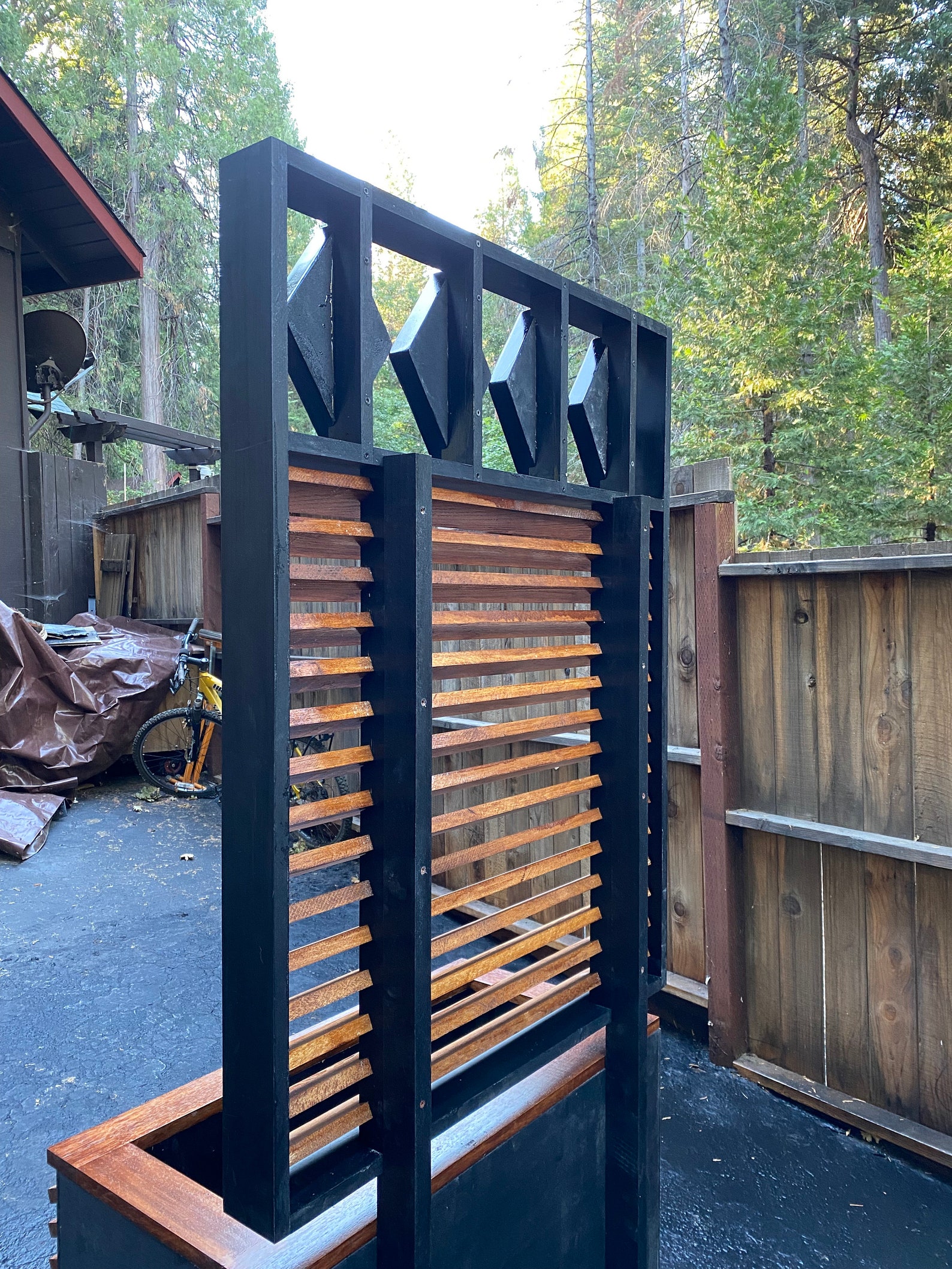 Custom Privacy Screens Made to Order. Mid Century Modern Planter, Ipe ...