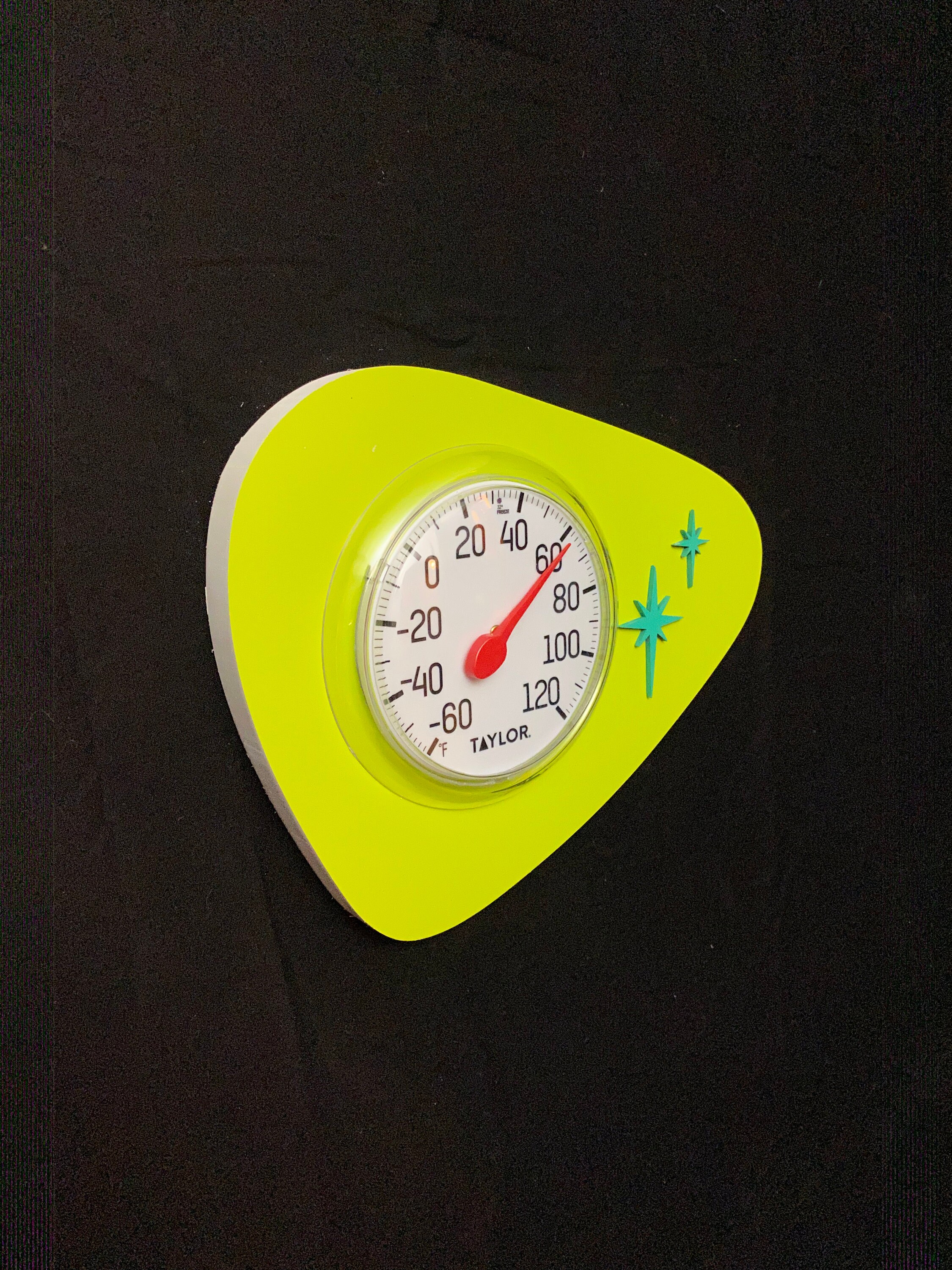 Mid Century Atomic Thermometer, Water Proof, Outdoors or Indoors ...