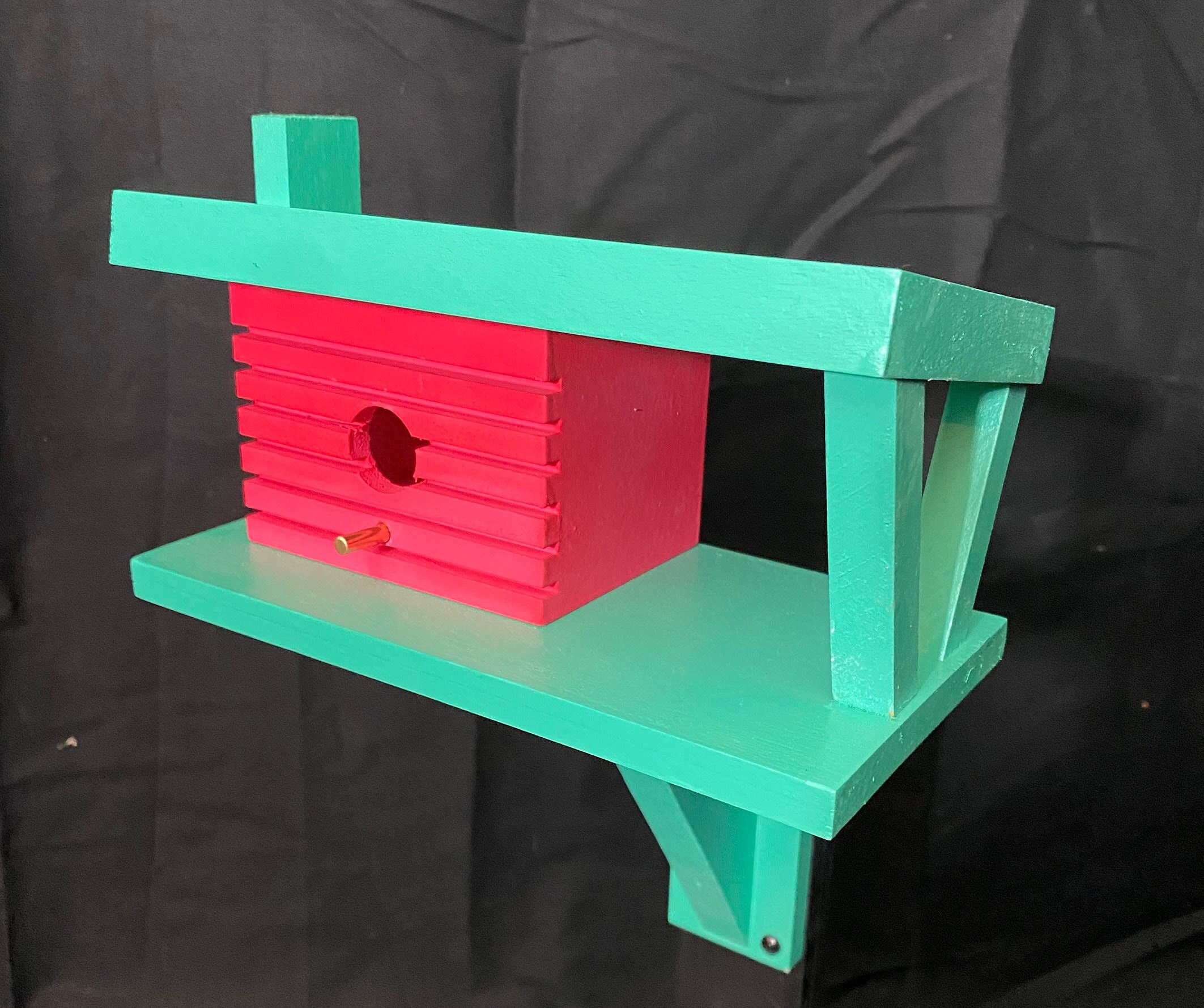 Hummingbird House, Mid Century Modern Birdhouse, Modernest Gift, Hand ...