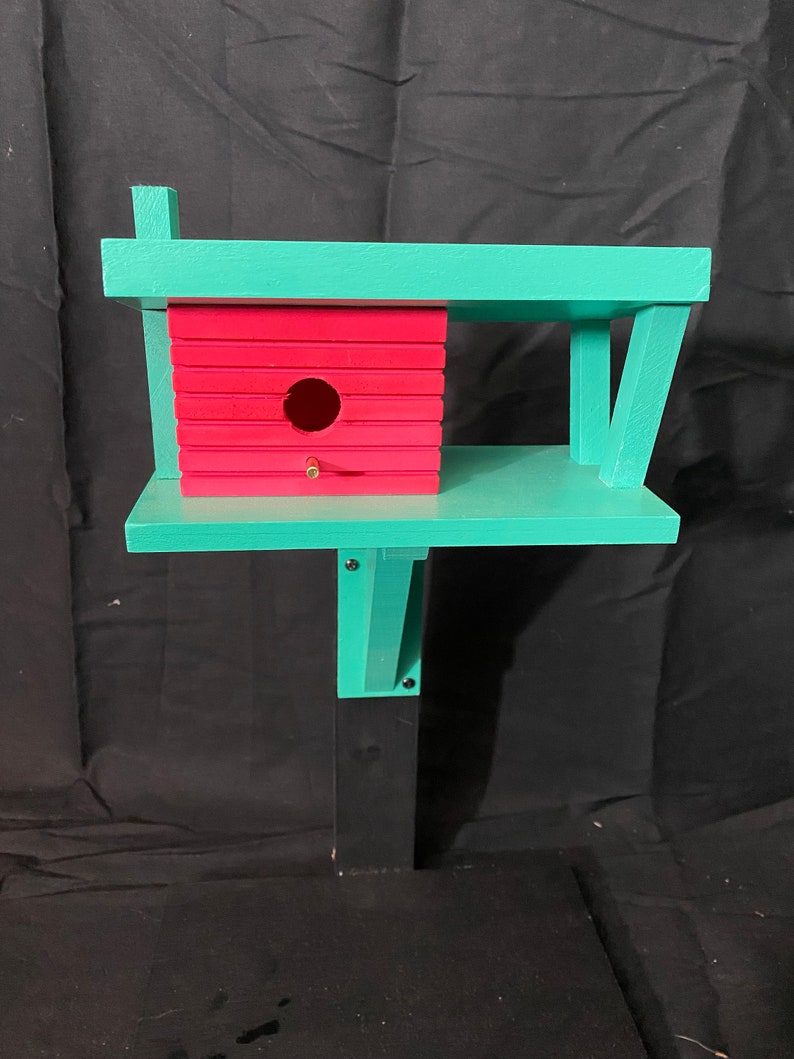 Hummingbird House, Mid Century Modern Birdhouse, Modernest Gift, Hand ...
