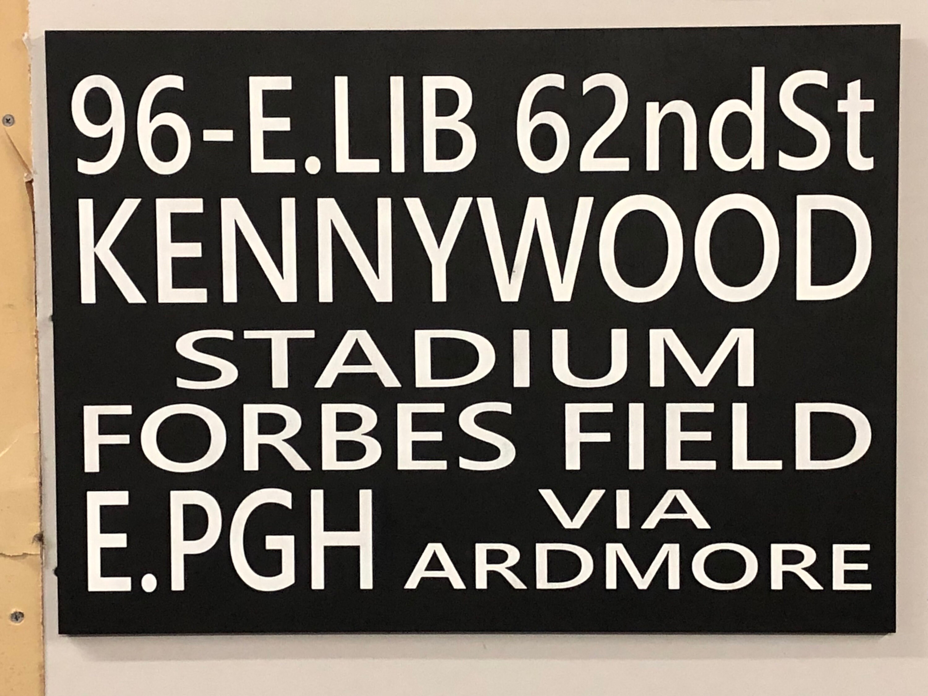 Retro Pittsburgh Bus Marquee Scroll Laser Cut Wood Sign - Etsy