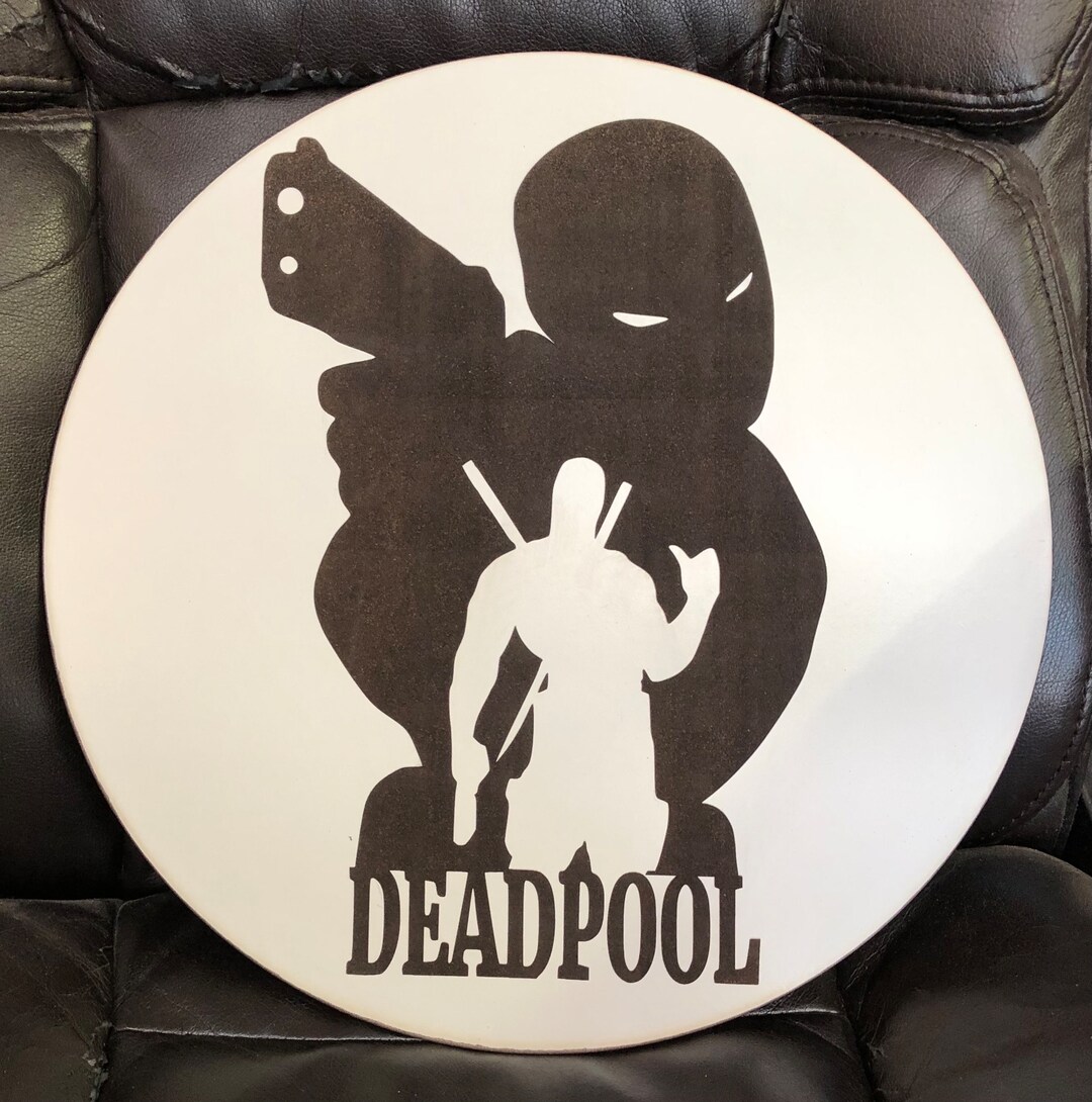 Deadpool Silhouette Laser Etched Sign - Etsy