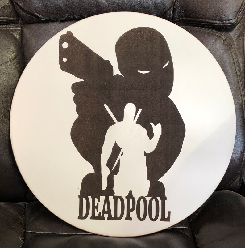 Deadpool Silhouette Laser Etched Sign - Etsy