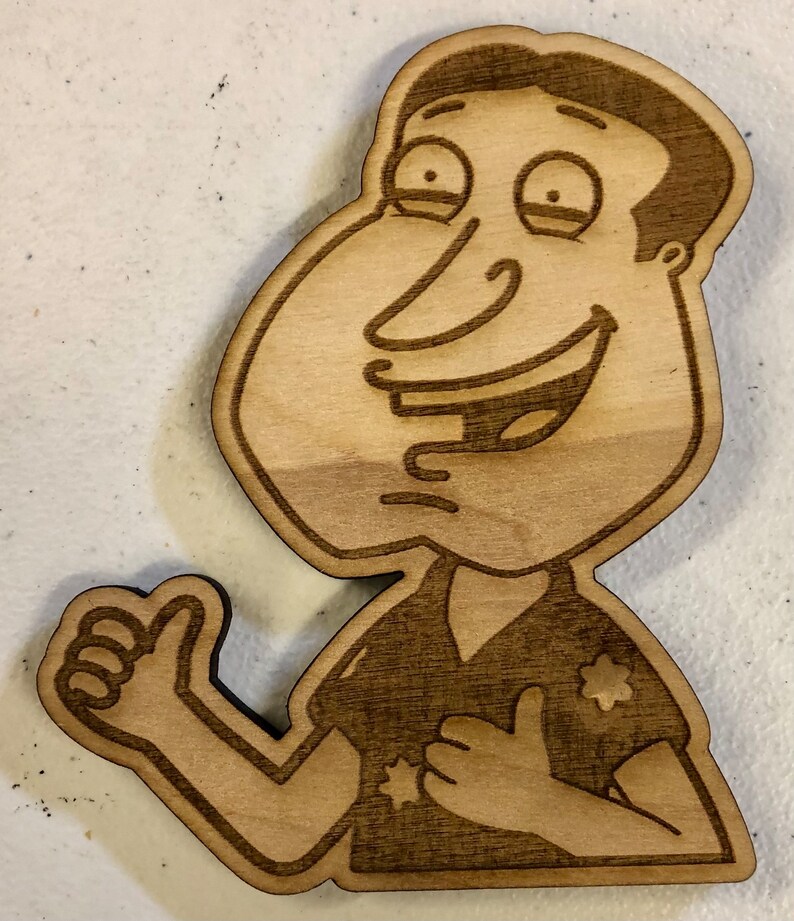 Quagmire Laser Cut Wood Fridge Magnet - Etsy