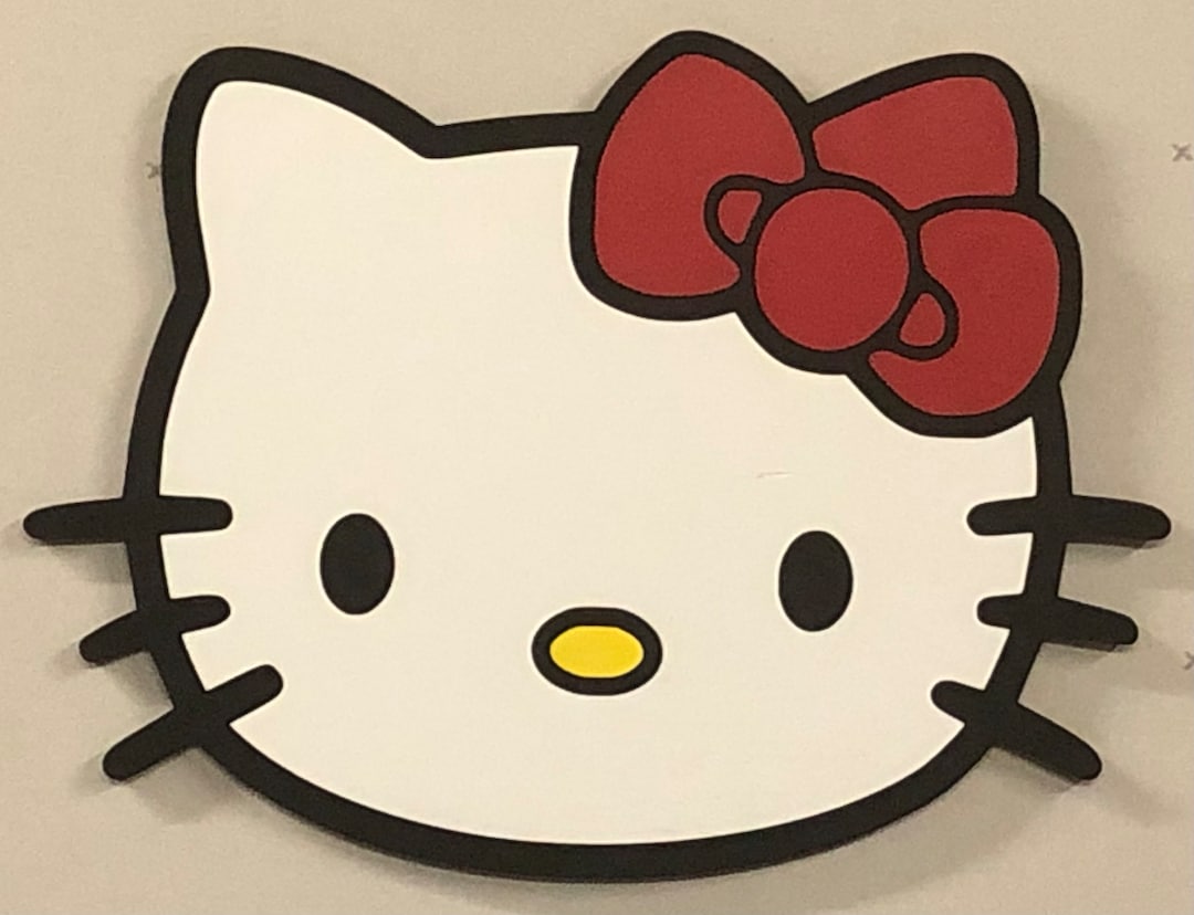 Hello Kitty Laser Cut Wood Sign - Etsy