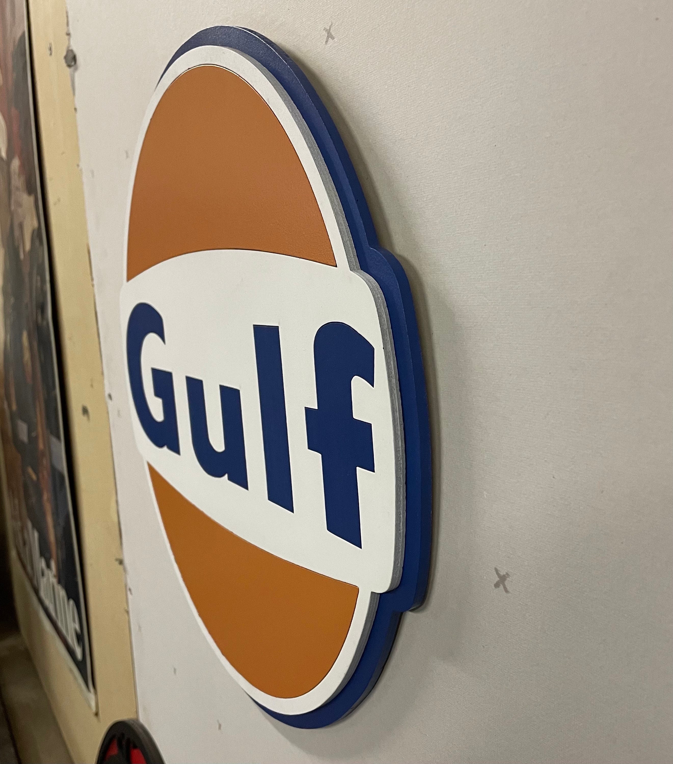 Gulf Gasoline Laser Cut Wood Sign - Etsy