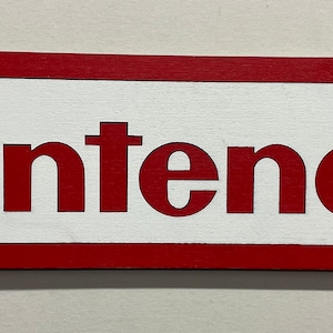 Nintendo Laser Cut Wood Sign - Etsy