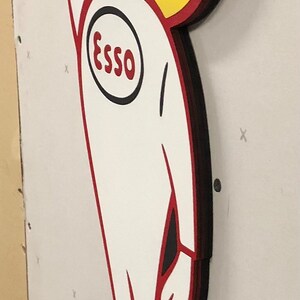 Esso Oil Boy Laser Cut Wood Sign - Etsy