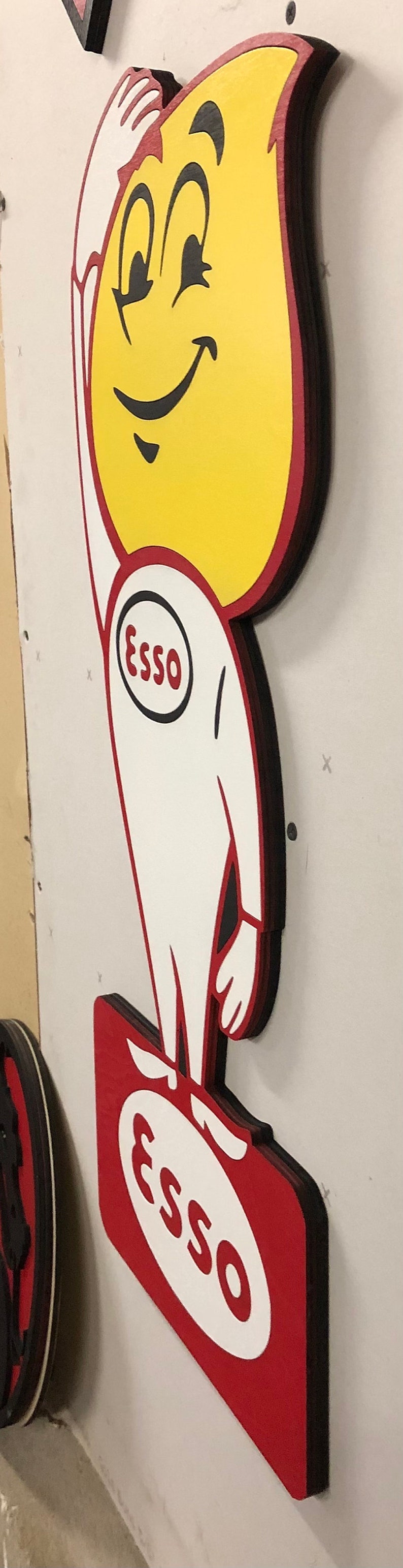 Esso Oil Boy Laser Cut Wood Sign - Etsy