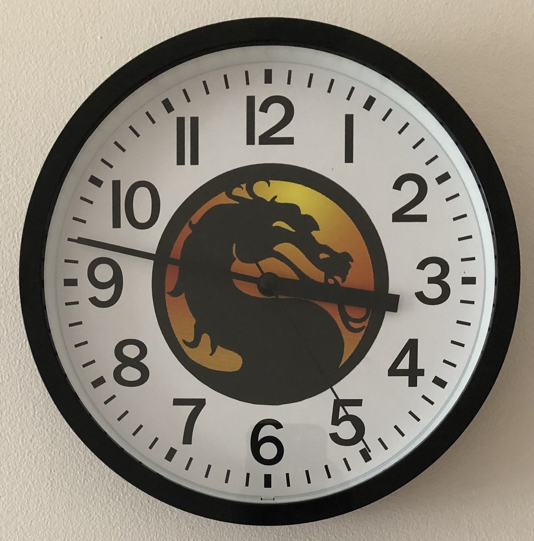 Mortal Kombat Themed Round Wall Clock - Etsy