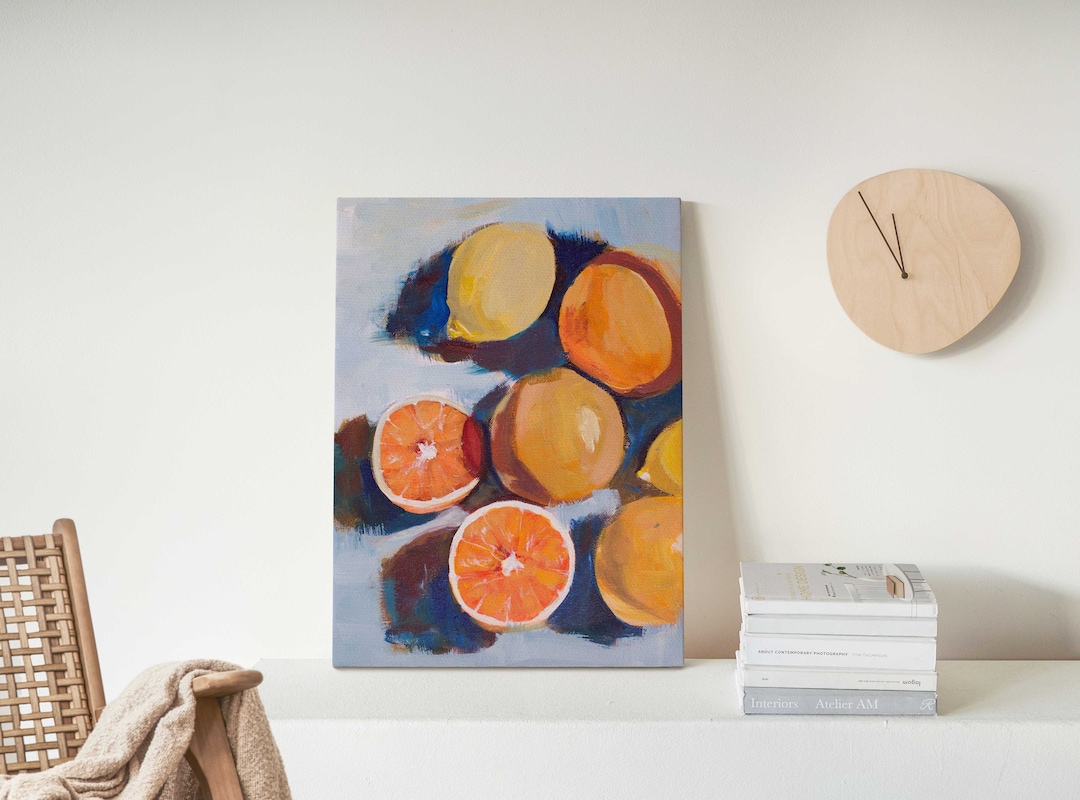 Orange Fruit Art Instant Download Printable, Oranges Print, Abstract ...