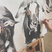 Three Goats - Abstract Goat Farmhouse Style Painting Fine Art Print ...