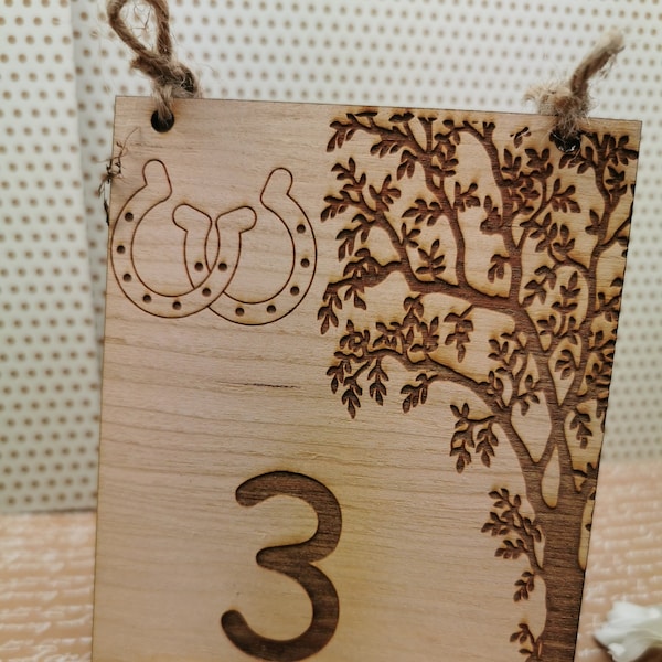 Horseshoe Table Numbers - Etsy