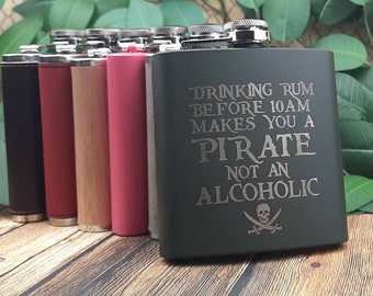 Pirate Flask - Etsy UK
