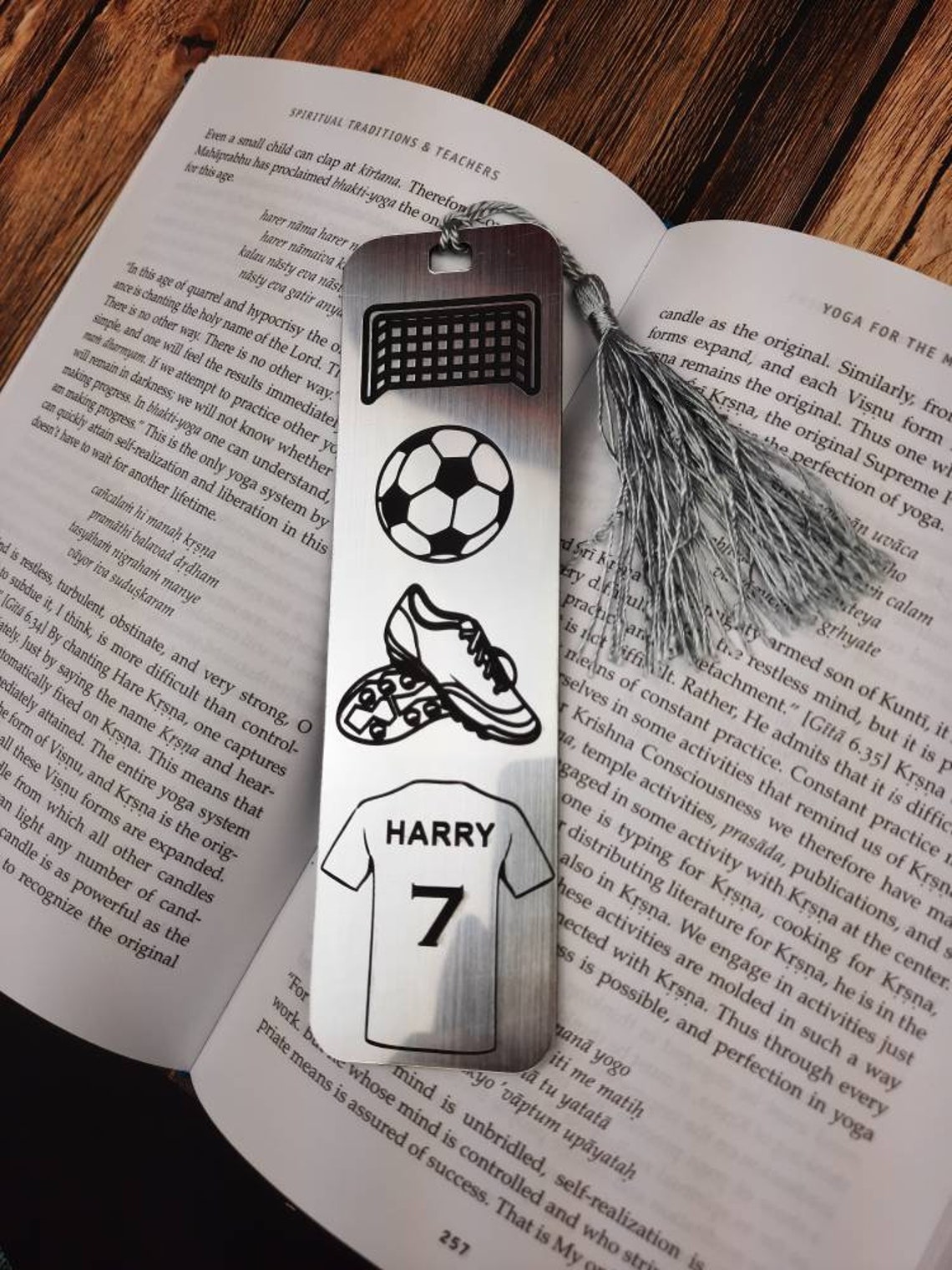 Football Bookmark Laminated Personalised - Lots of Colours - Kids ...