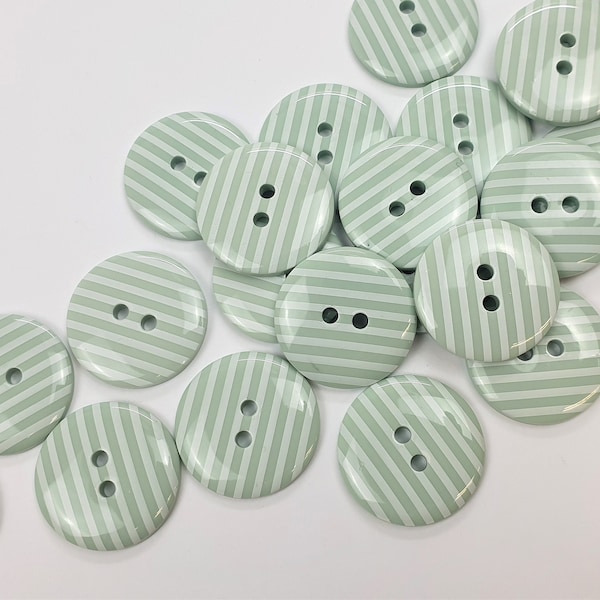 Striped Buttons - Etsy