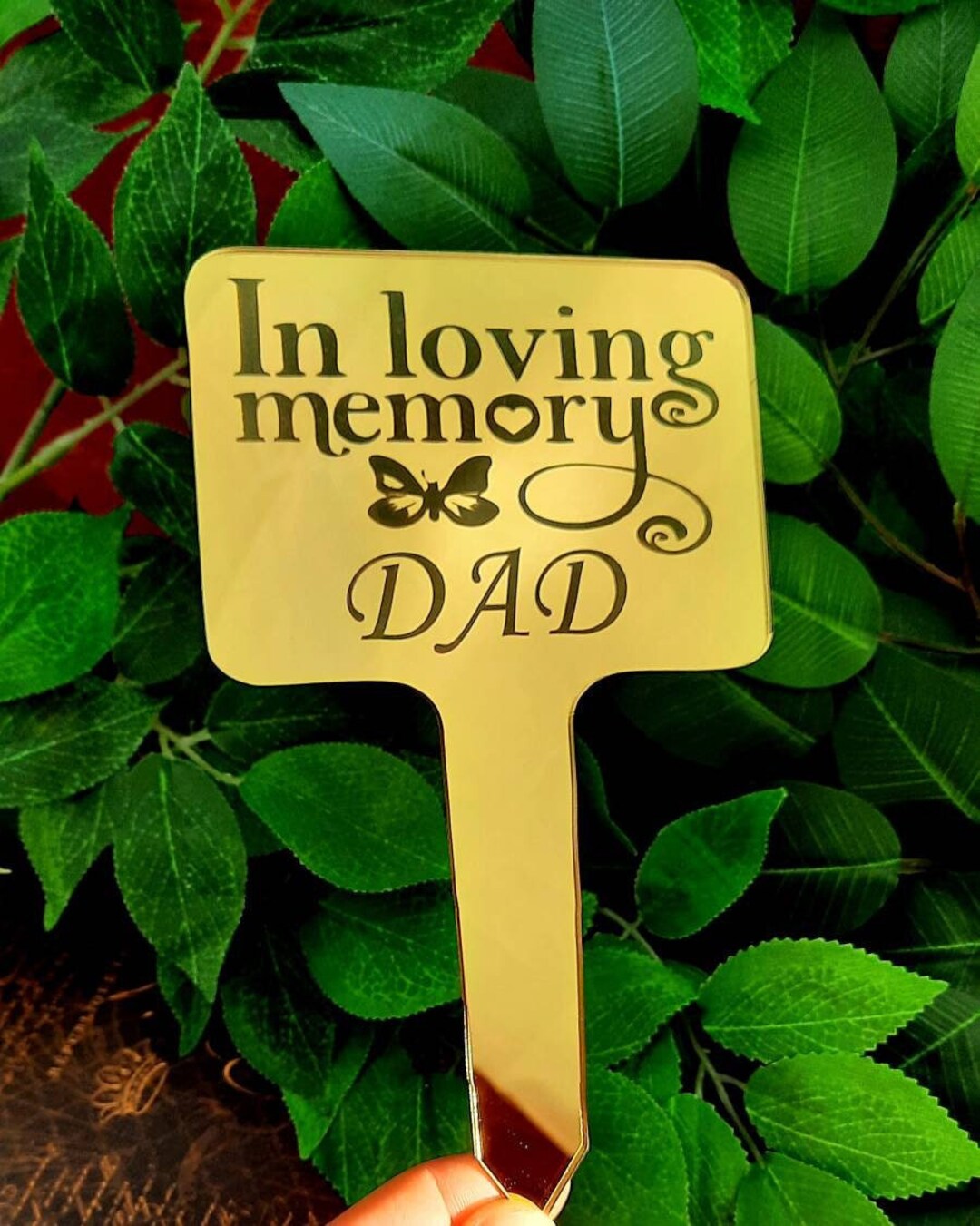 Memorial in Loving Memory Stick Personalised - Cemetery Decoration ...