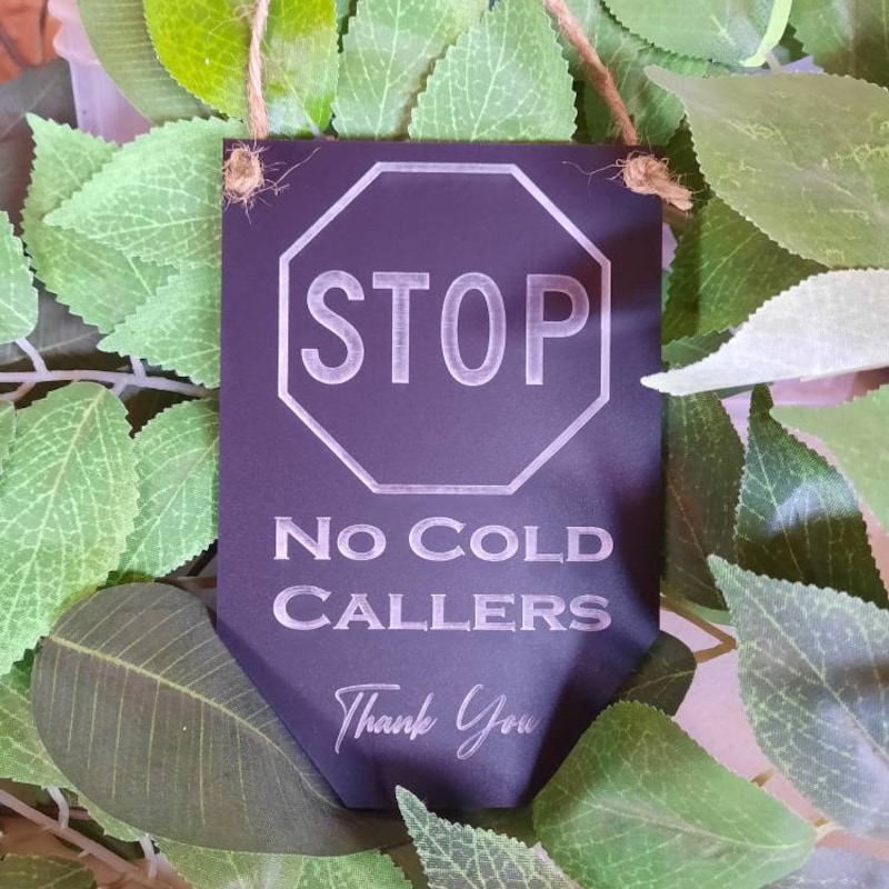 No Cold Callers Sign - Etsy UK