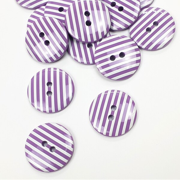Striped Buttons - Etsy
