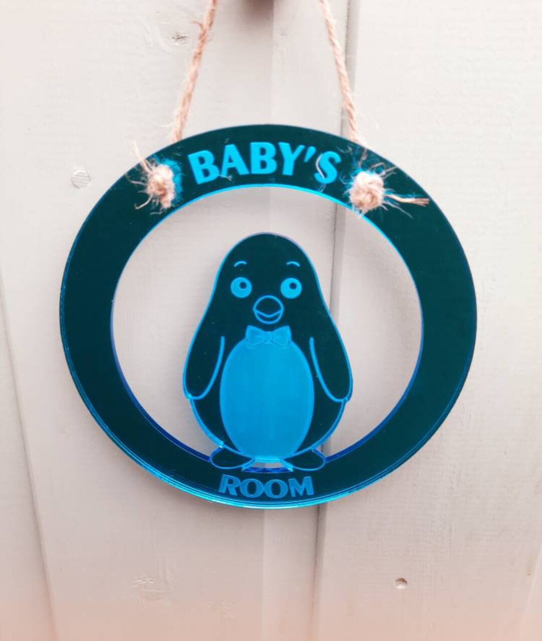 Baby's Room Door Sign - Personalized Mirror Perspex Any Name Boys/girls ...
