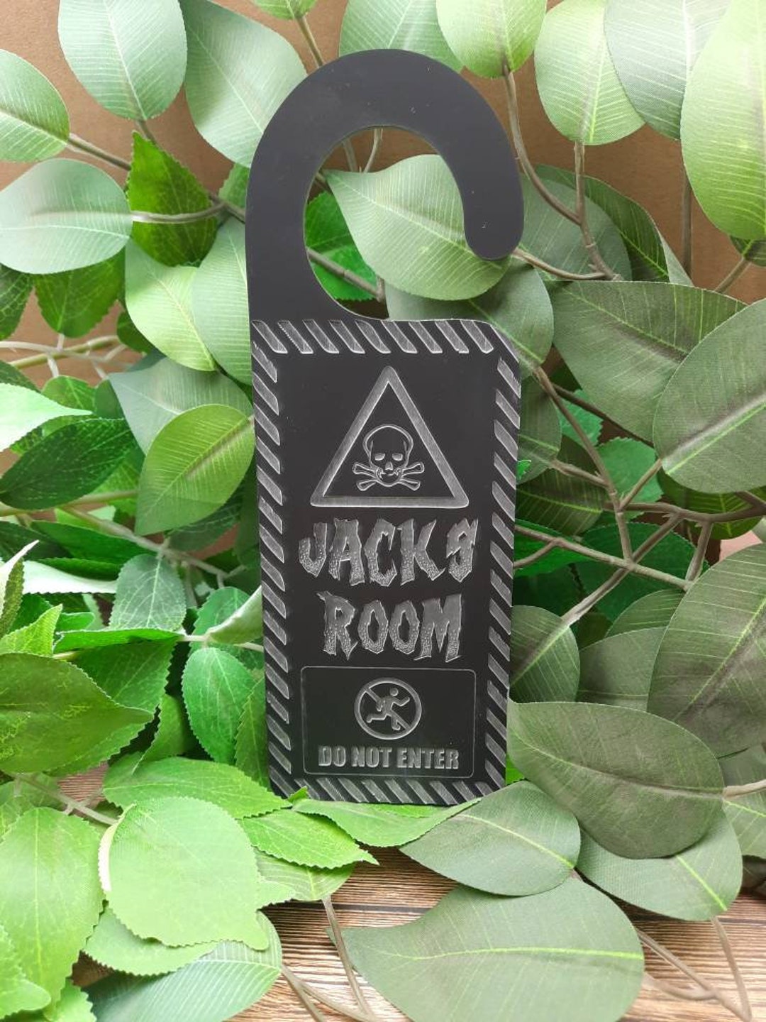 Do Not Enter - Hazard Sign Door Hanger - Personalized Gift - Great Gift ...