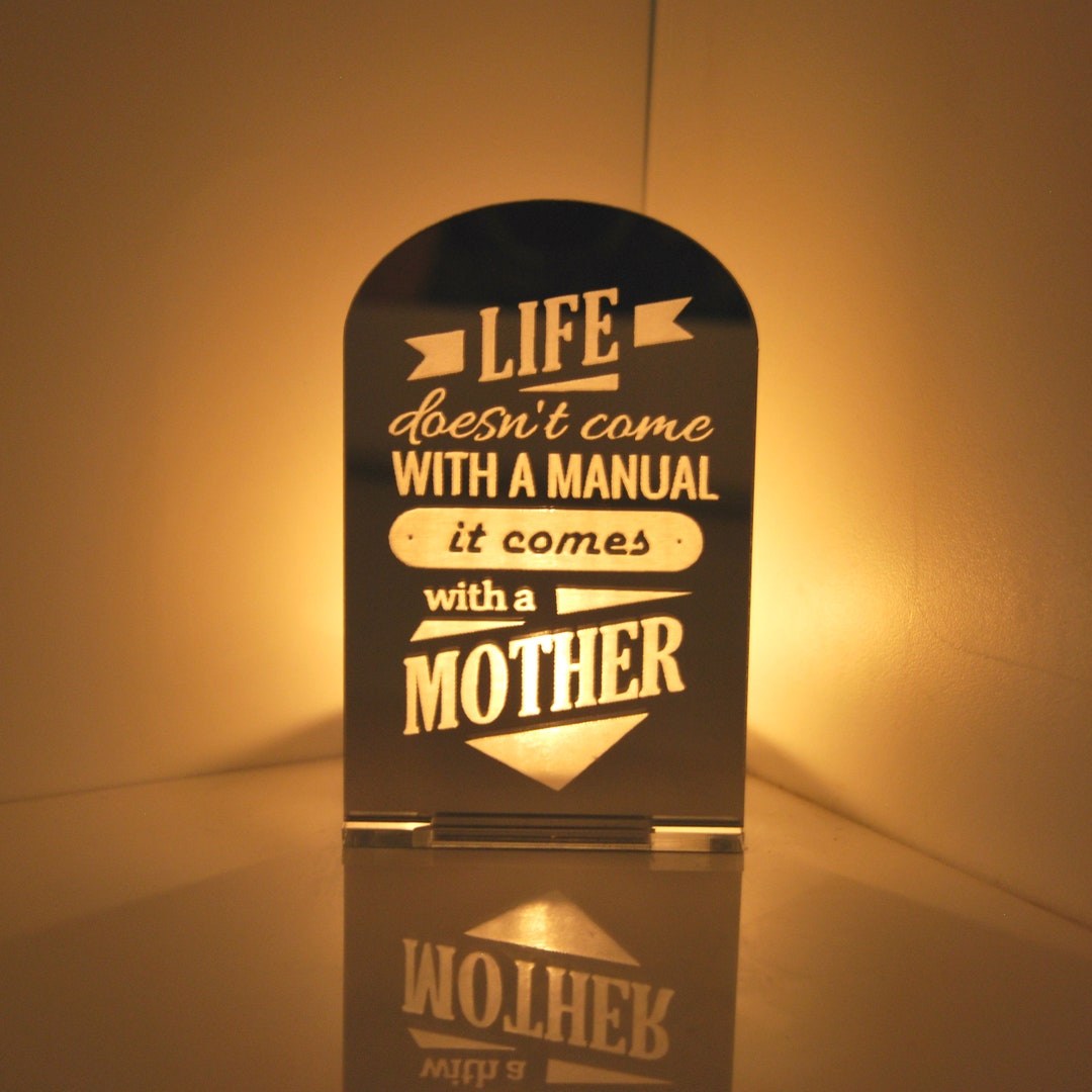 Engraved Mirror Perspex Tea Light Candle Holder – Mother's Day Gift - Etsy