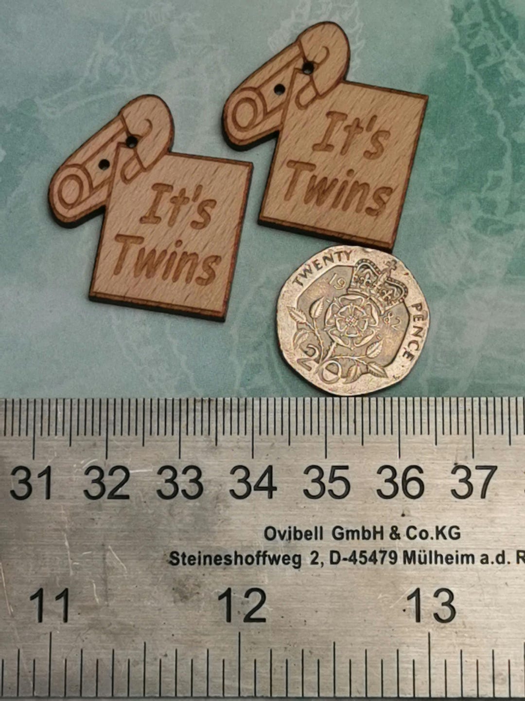 Its Twins - Pack of 2 Laser Engraved Wooden Buttons - Etsy