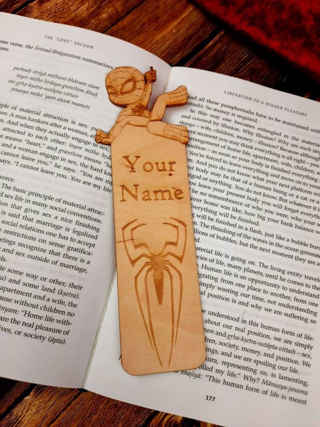 Superhero, Wooden Bookmark Personalised - Engraved Kids Gift - Reading ...