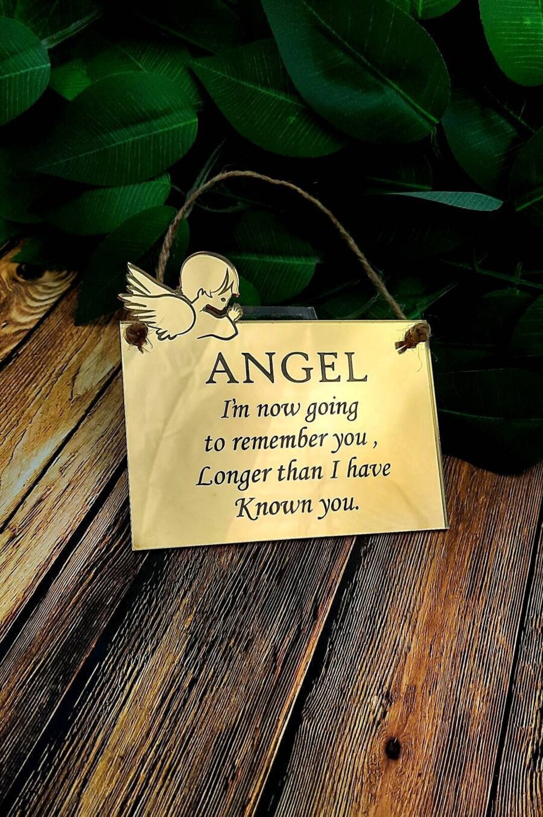 Personalized Memorial Angel Plaque – Child Loss Grave Decoration - Etsy