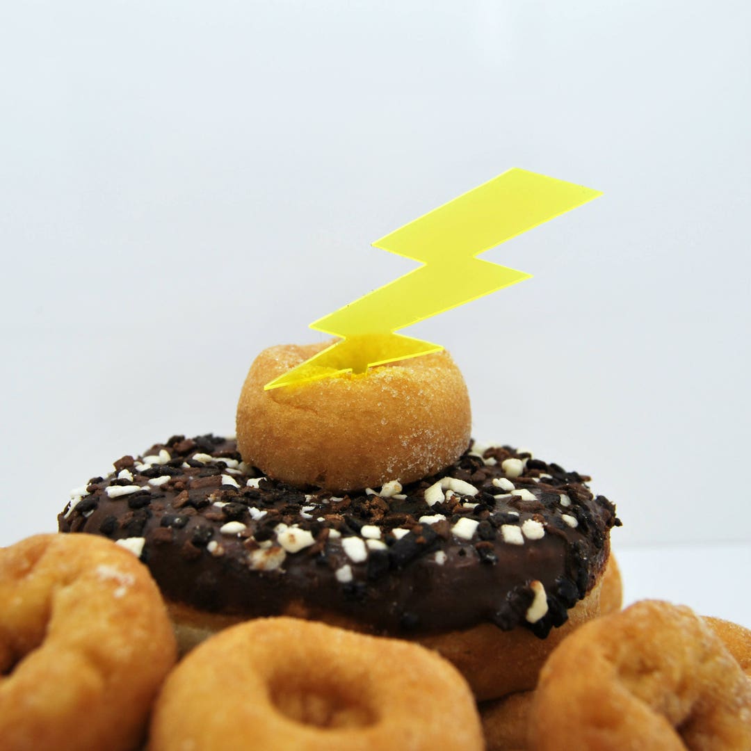 Lightning Bolt - Superhero! Cupcake/cake Toppers - Set of 6 - Etsy