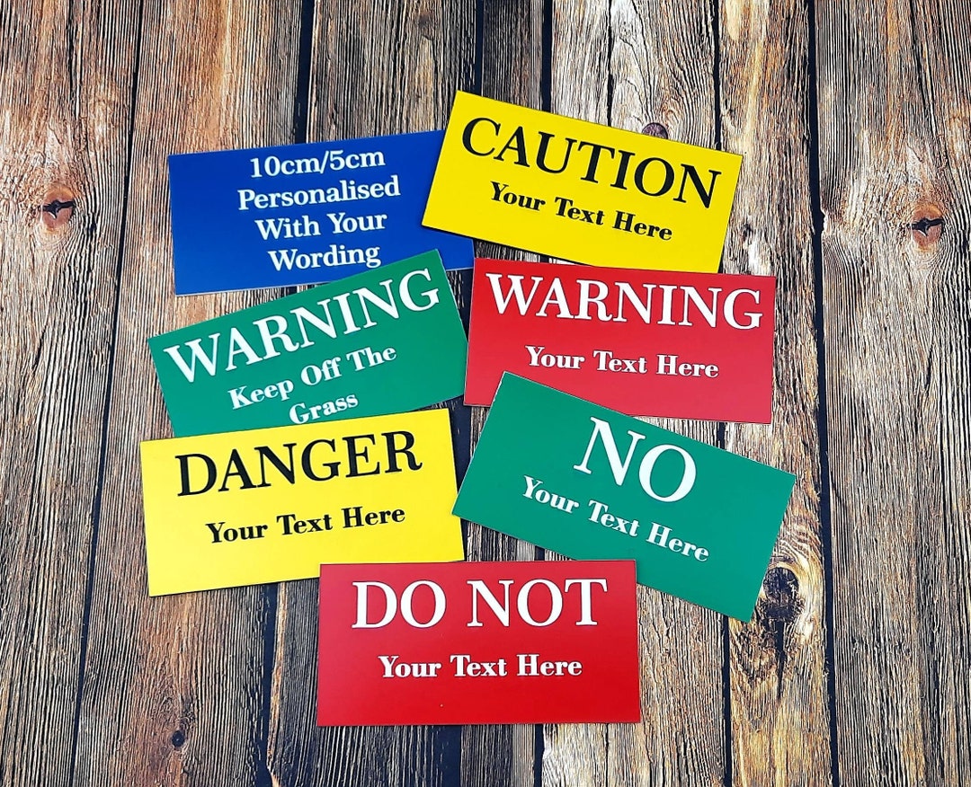 Warning Signs - Home - Business- Garden - Shed Personalised - Etsy
