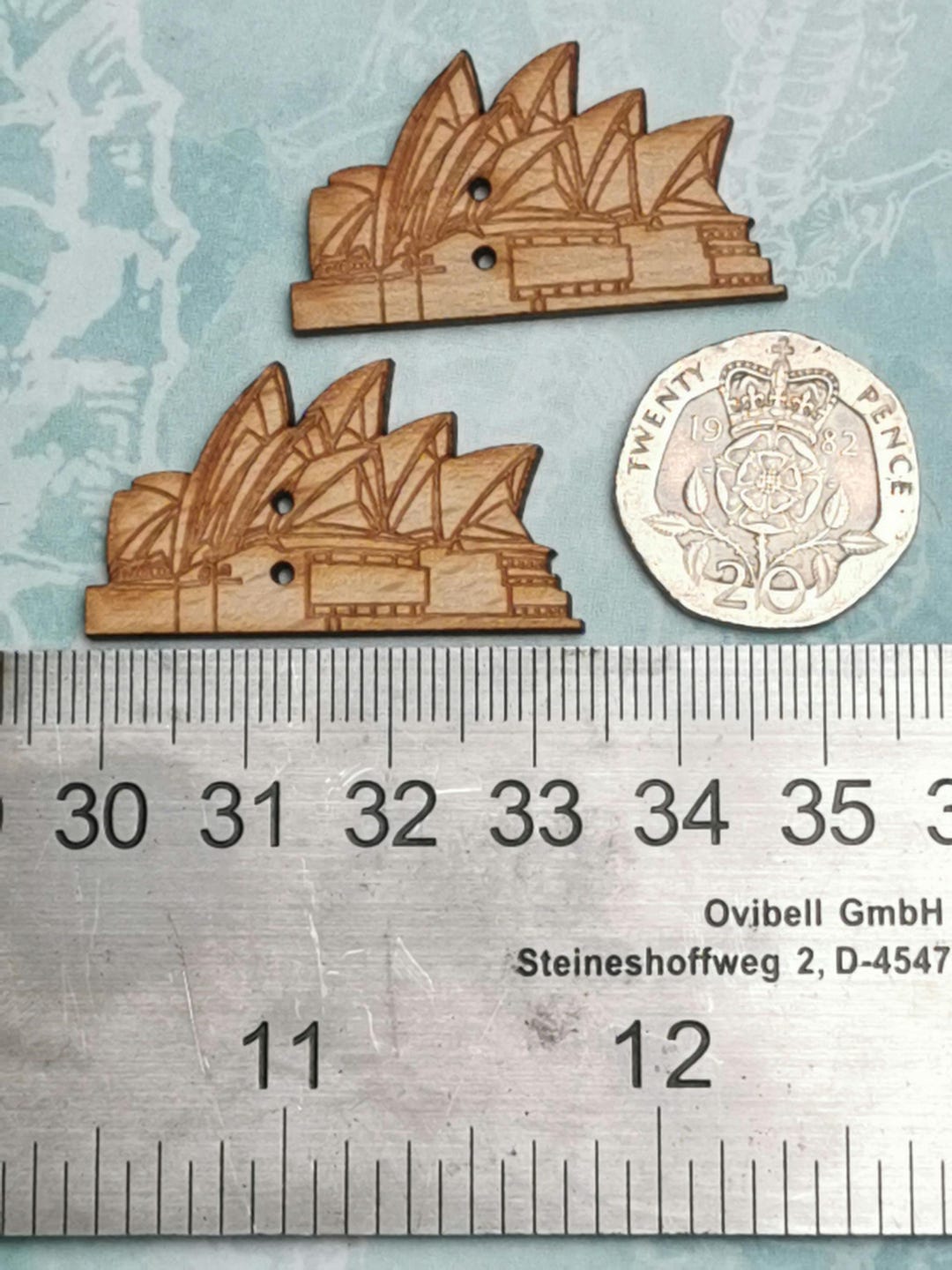 Sydney Opera House - Pack of 2 Laser Engraved Wooden Buttons - Etsy