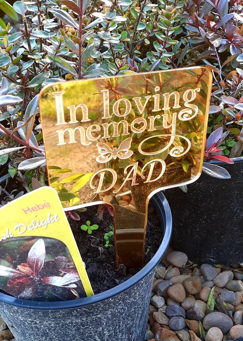 Memorial in Loving Memory Stick Personalised Cemetery - Etsy