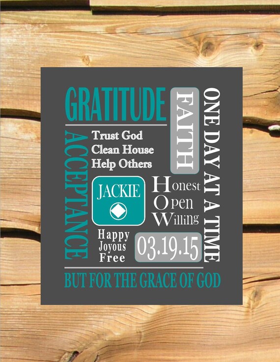 Narcotic Anonymous Recovery Gift PERSONALIZED NA Gifts Digital - Etsy
