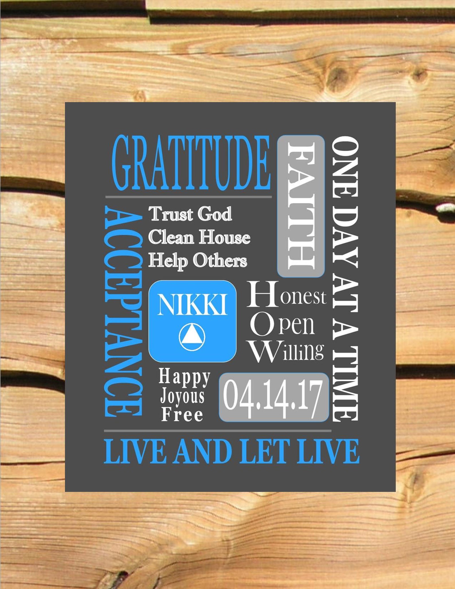 AA Recovery PERSONALIZED Gifts Digital Download Printable - Etsy