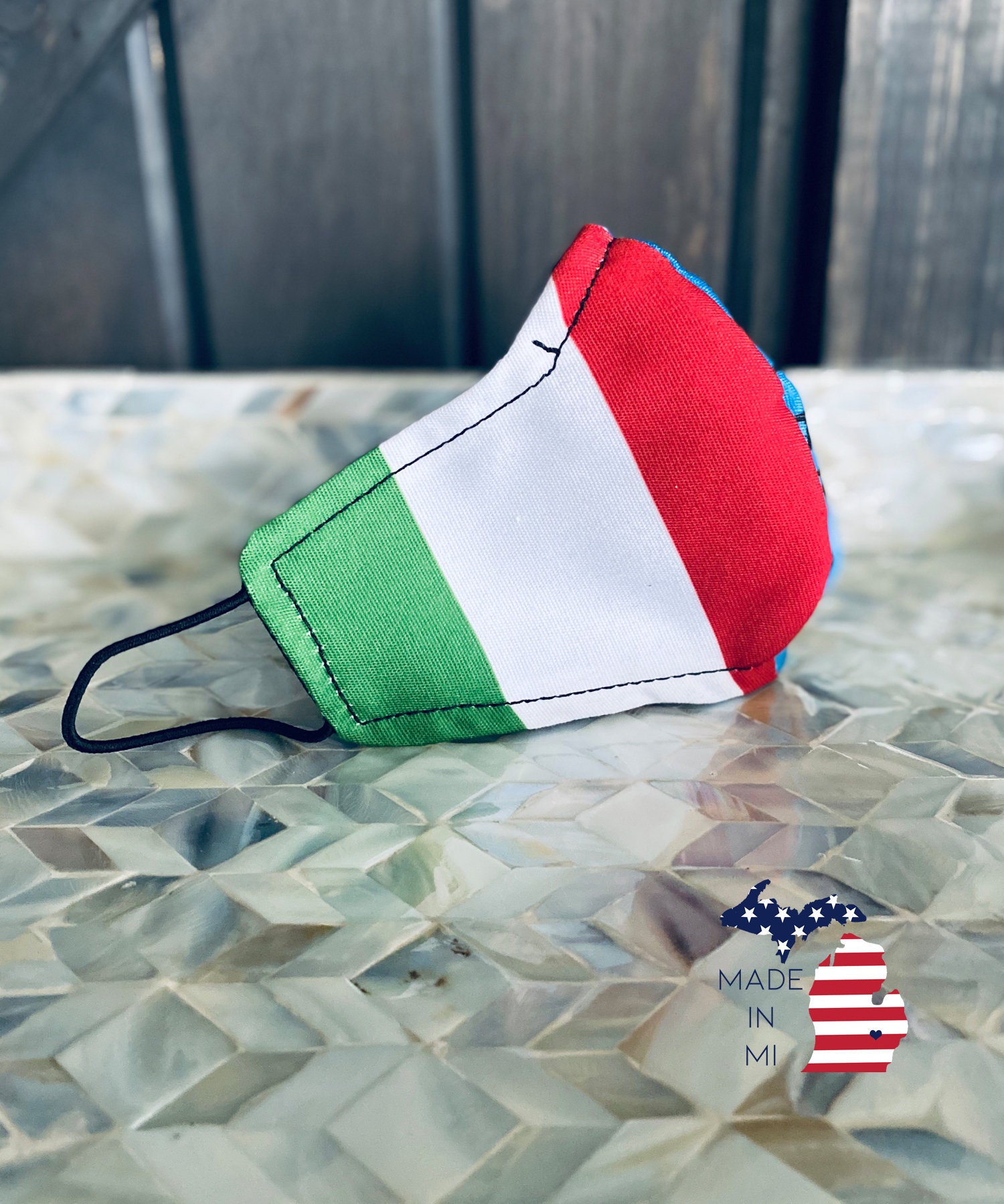 Italy Streams Washable Face Mask with Nose Wire / Breathable | Etsy